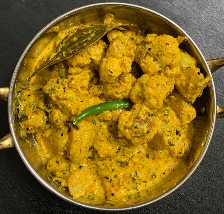 Tangy Curd Spiced Cauliflower (Masaledar Dahi Gobi) recipe