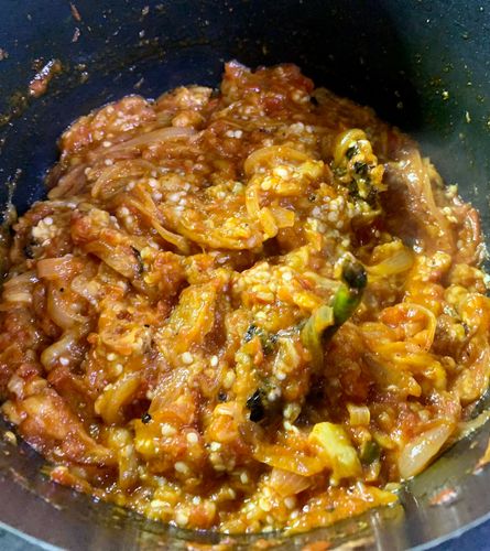 Baingan Bharta (Fire-Roasted Eggplant Mash) recipe